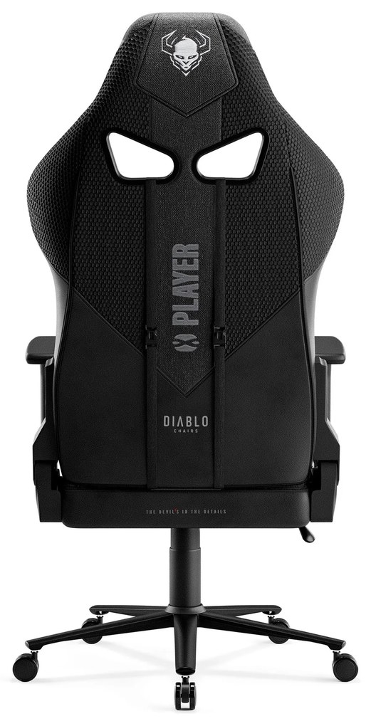 Látková herní židle King Size, černá: Diablo X-Player 2.0