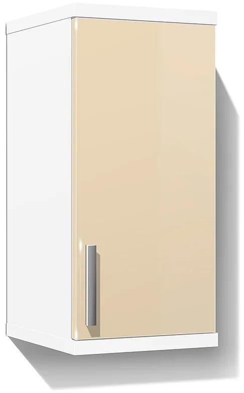 Nabytekmorava Koupelnová skříňka závěsná K9 barva skříňky: bílá 113, barva dvířek: jasmín lesk