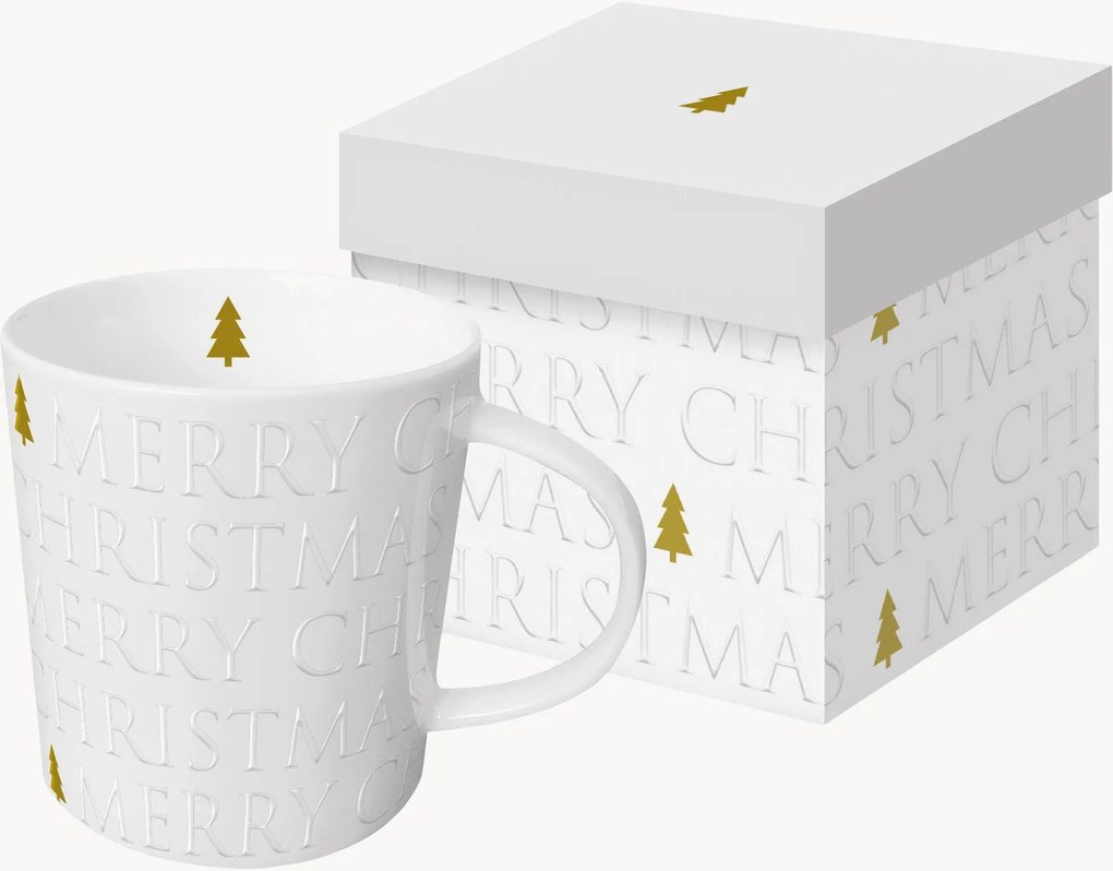 Vánoční hrnek z kostního porcelánu Trend