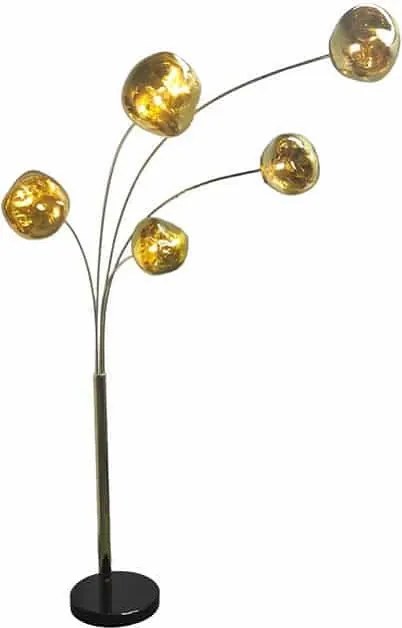Designová stojanová lampa Hanzila 200 cm zlatá