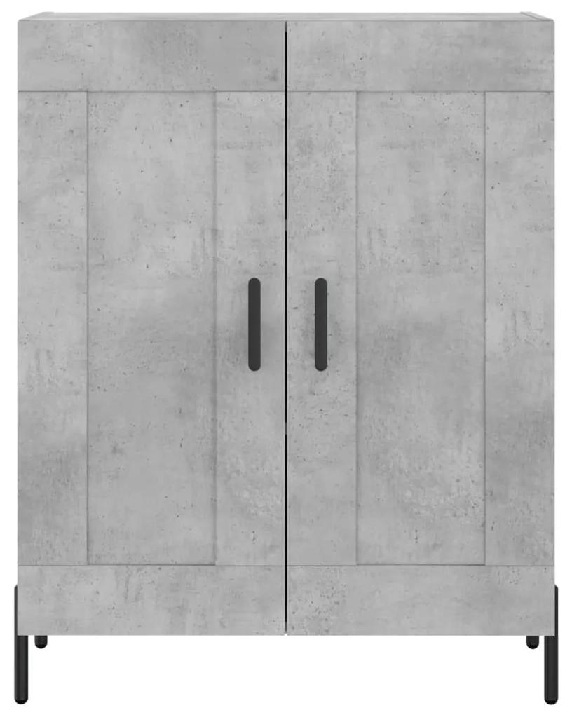 Skříň highboard betonově šedá 69,5x34x180 cm kompozitní dřevo,  3189969