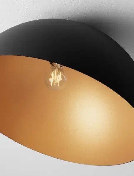 LED černo-zlaté designové stropní svítidlo Gea 50