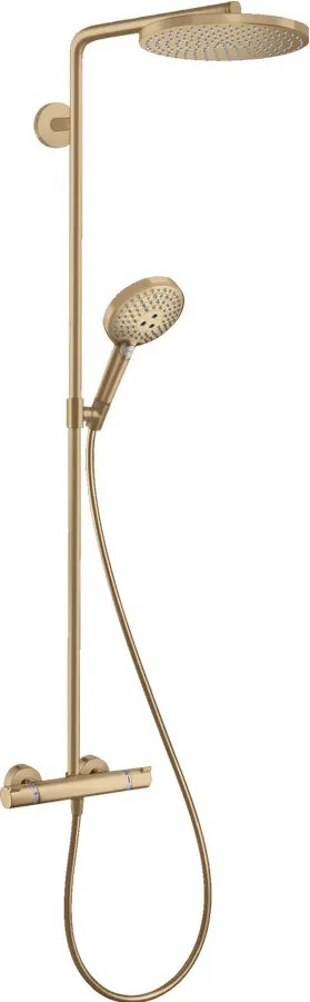 Hansgrohe Raindance Select S, Showerpipe 240 1jet PowderRain s termostatem, kartáčovaný bronz, HAN-27633140