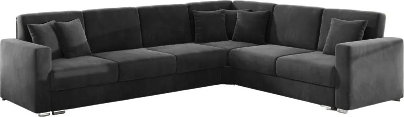 Rohová sedací souprava NERO DELUXE 308x230 univerzální šedá