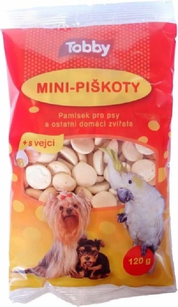 Tobby Mini piškoty pro psy a ostatní domácí zvířata 120 g