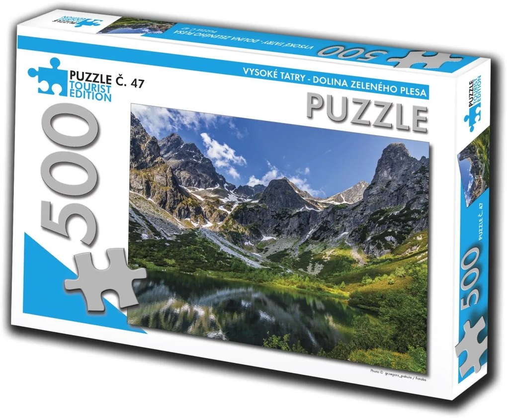 Puzzle tourist edition puzzle vysoké tatry, dolina zeleného plesa 500 dílků (č.47)