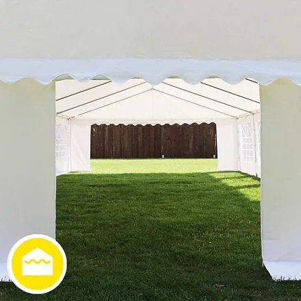 Zahradní Párty stan 5x12 m PVC Standard Ohnivzdorný Barva: Bílá