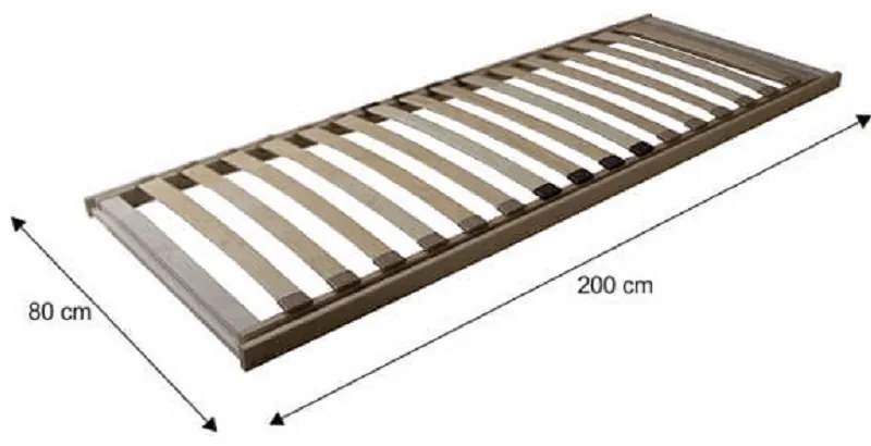 Kondela Rošt vyklápěcí, 80x200, BASIC FLEX FRONT
