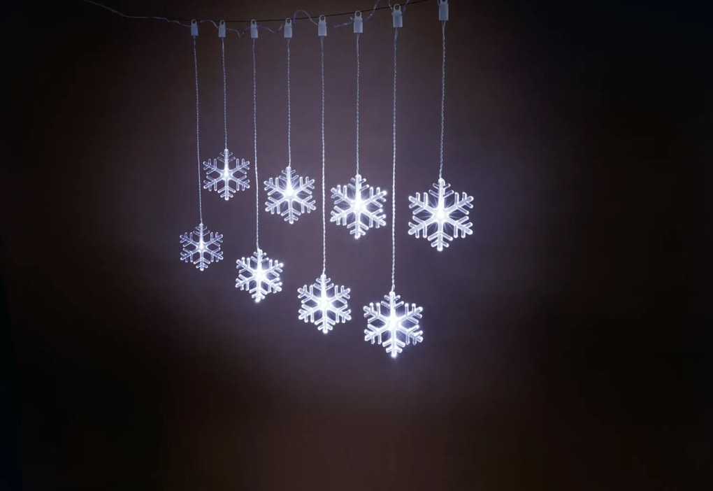 Livarno® Světelný LED závěs (sněhová vločka / studená bílá)