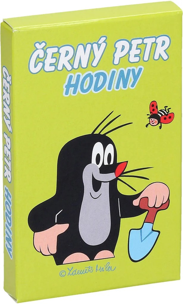 _Ostatní 1_ Hra karetní Černý Petr KRTEK (Krteček) hodiny *SPOLEČENSKÉ HRY* w028083
