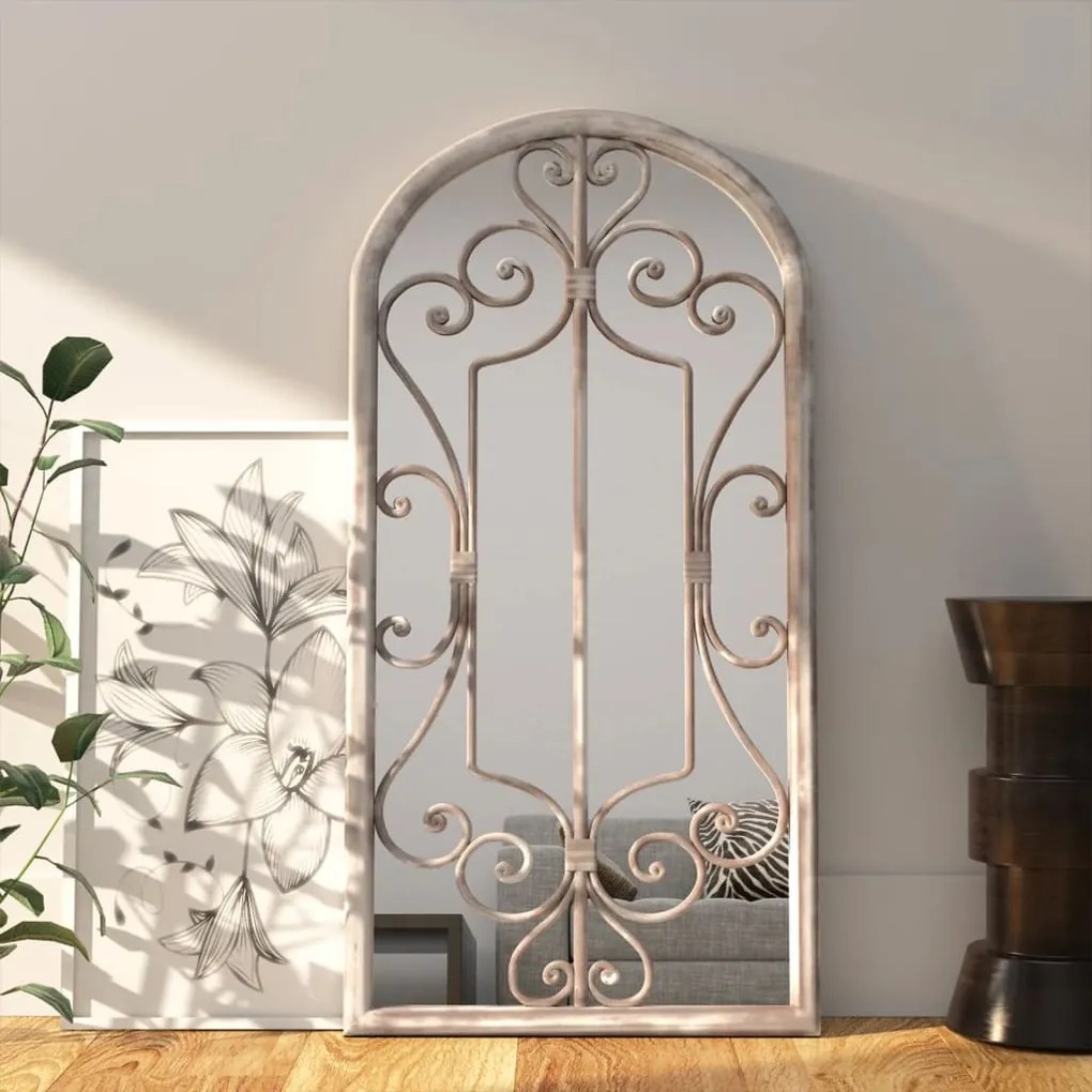 Zrcadlo pískové 70 x 30 cm železo do interiéru 3093545