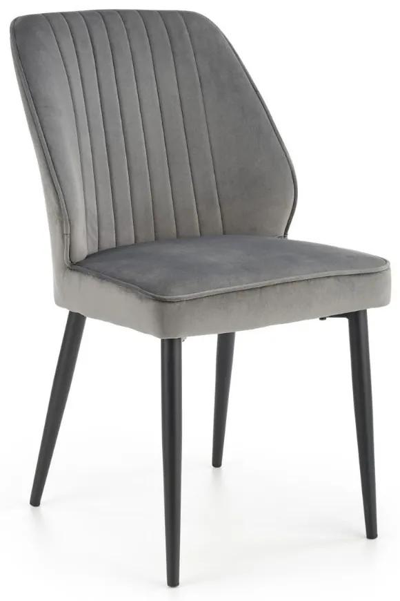 Jídelní židle Zolas, šedá / černá