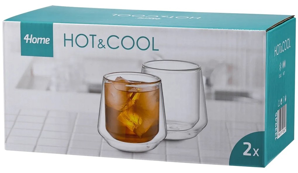 4Home Termo sklenice na whisky Hot&Cool 340 ml, 2 ks