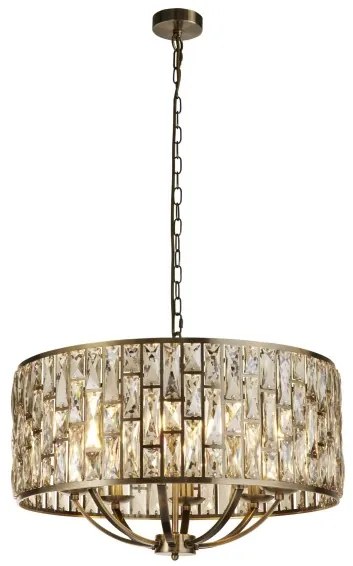 Searchlight 6588-8AB Závěsné glamour svítidlo BIJOU patina, průměr 64cm