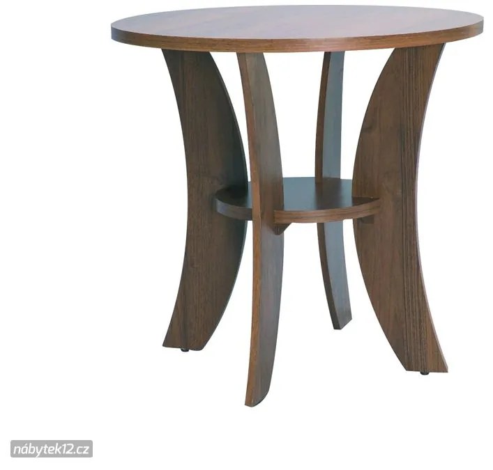 Konferenční stolek Brena 3, LTD, ořech, 68x63x68 cm