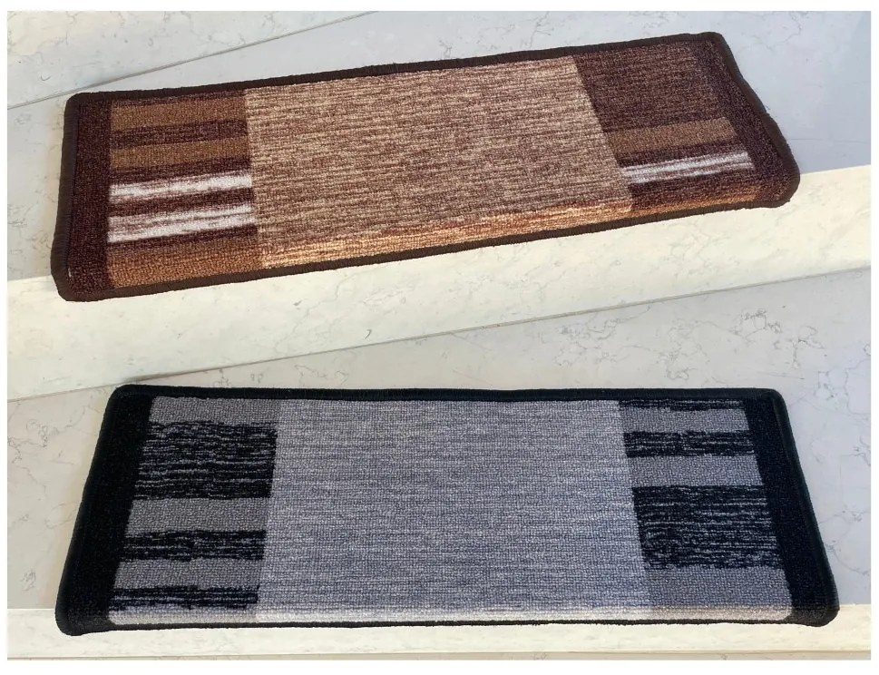 Nášlap na schody Geneve obdelník 24x65cm šedý