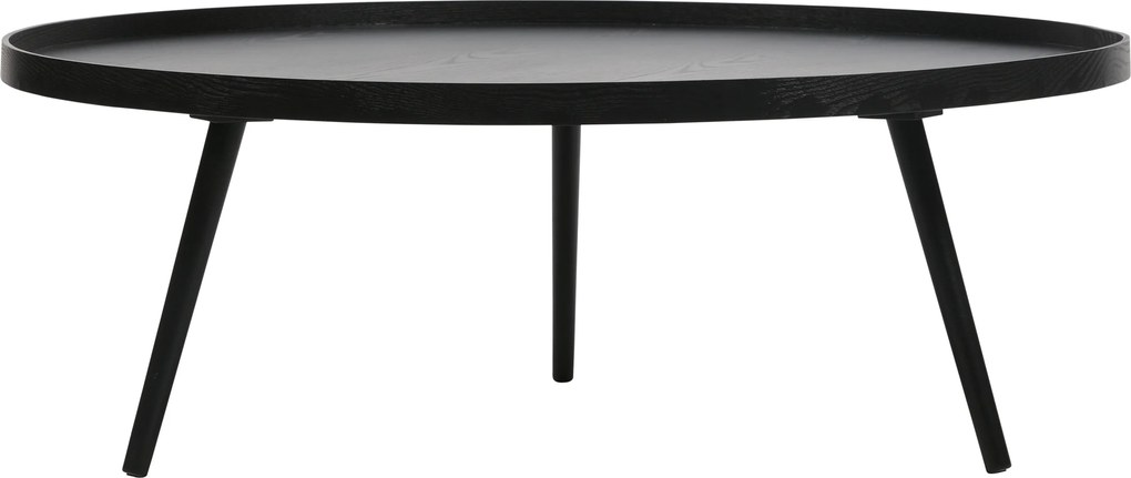 Hoorns Černý konferenční stolek Bres 100 cm