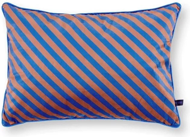 Pip Studio dekorační polštář Block Stripe 35x50 cm, modrý (Dekorační polštář s výplní)