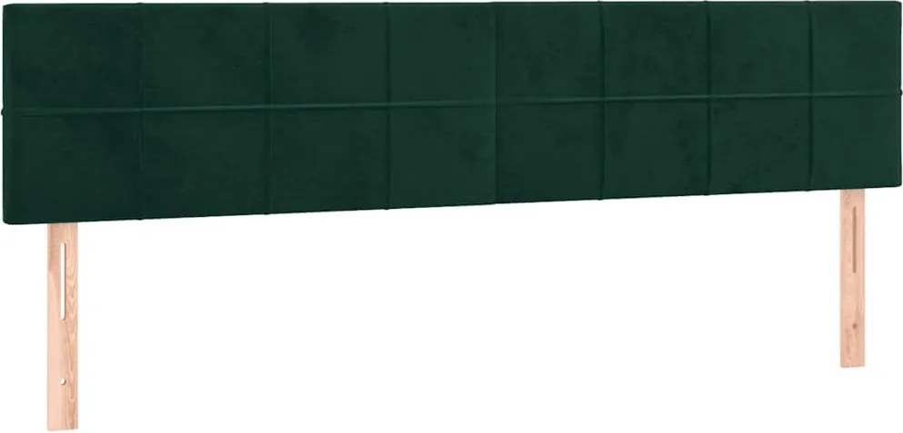 Box spring postel s matrací tmavě zelená 120x190 cm samet 3270004