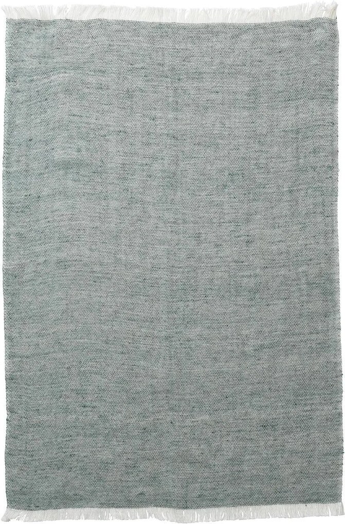 ferm LIVING Kuchyňská utěrka Blend Green 50x70, zelená barva, béžová barva