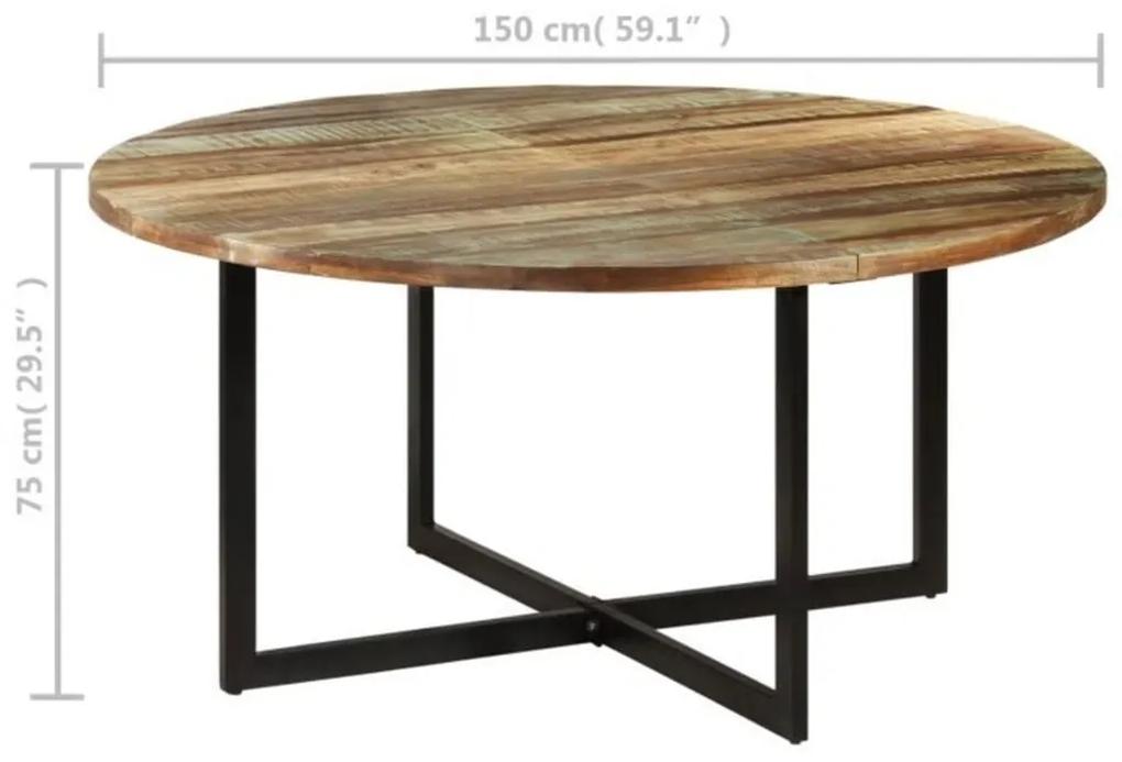Jídelní stůl Cofieh - masivní recyklované dřevo | 150x75 cm