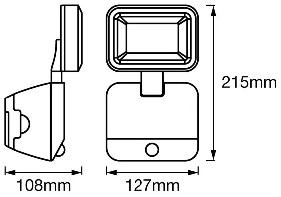Ledvance - LED Venkovní nástěnný reflektor se senzorem SPOTLIGHT LED/4W/4xD IP54
