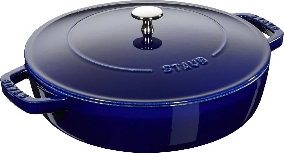 Staub Litinový kastrol s poklicí Chistera, modrá, 24 cm 12612491