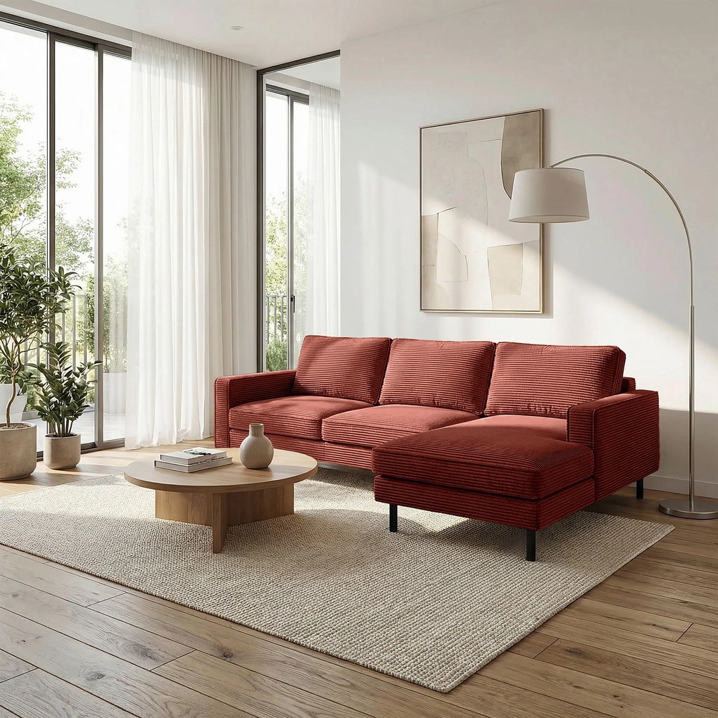 XXXLutz ROHOVÁ SEDAČKA, textil, červená Livetastic - Sedací soupravy - 00295101523T
