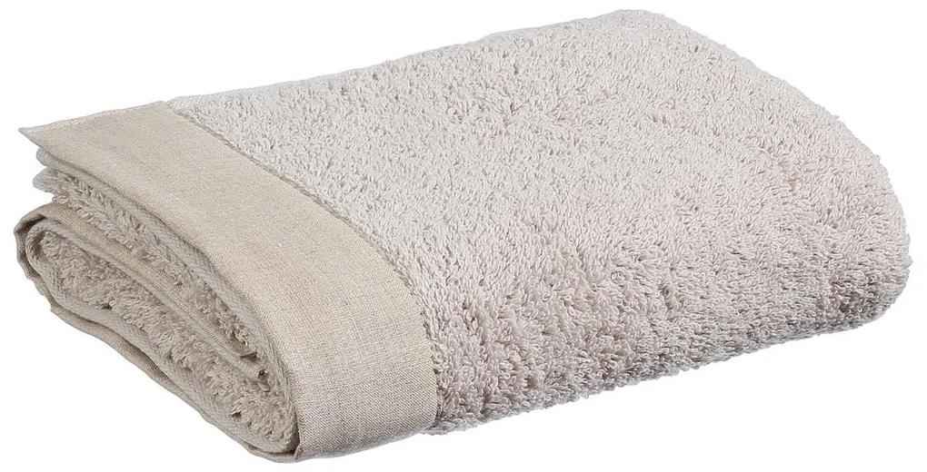 Ručník, béžový ručník, bavlněný ručník - béžová barva, 90 x 50 cm