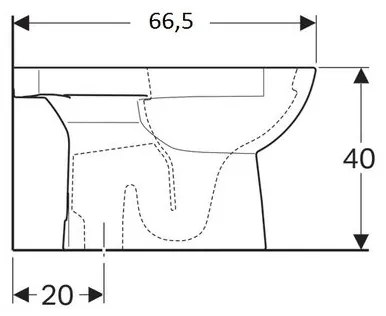 Geberit Selnova WC mísa, 500.151.01.1