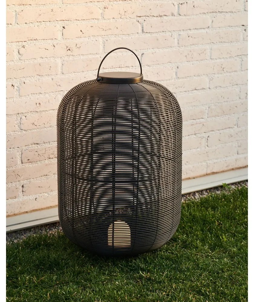 Černá LED stmívatelná stolní lampa (výška 55 cm) Saranella – Kave Home
