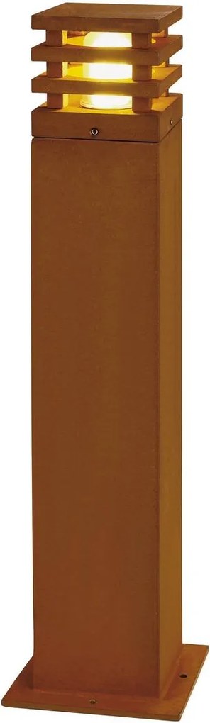 LA 229421 Venkovní svítidlo RUSTY 70 čtyřhranná z oceli 230V E27 11W IP55 - BIG WHITE (SLV)