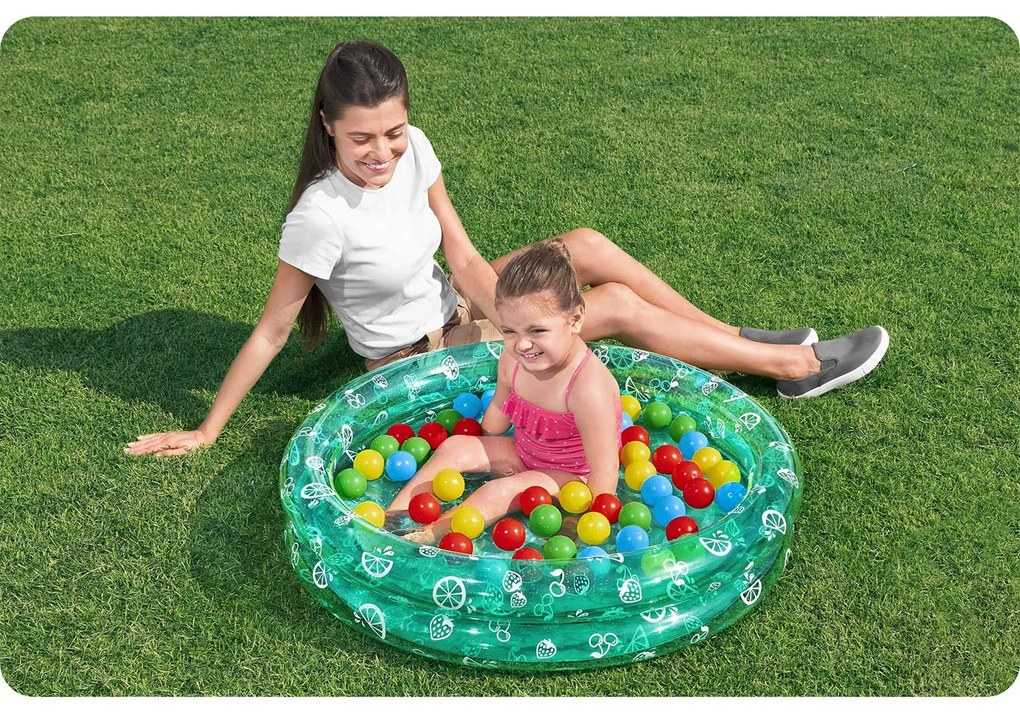 Nafukovací dětský bazén s míčky 91x20cm Bestway 51141 pro letní zábavu