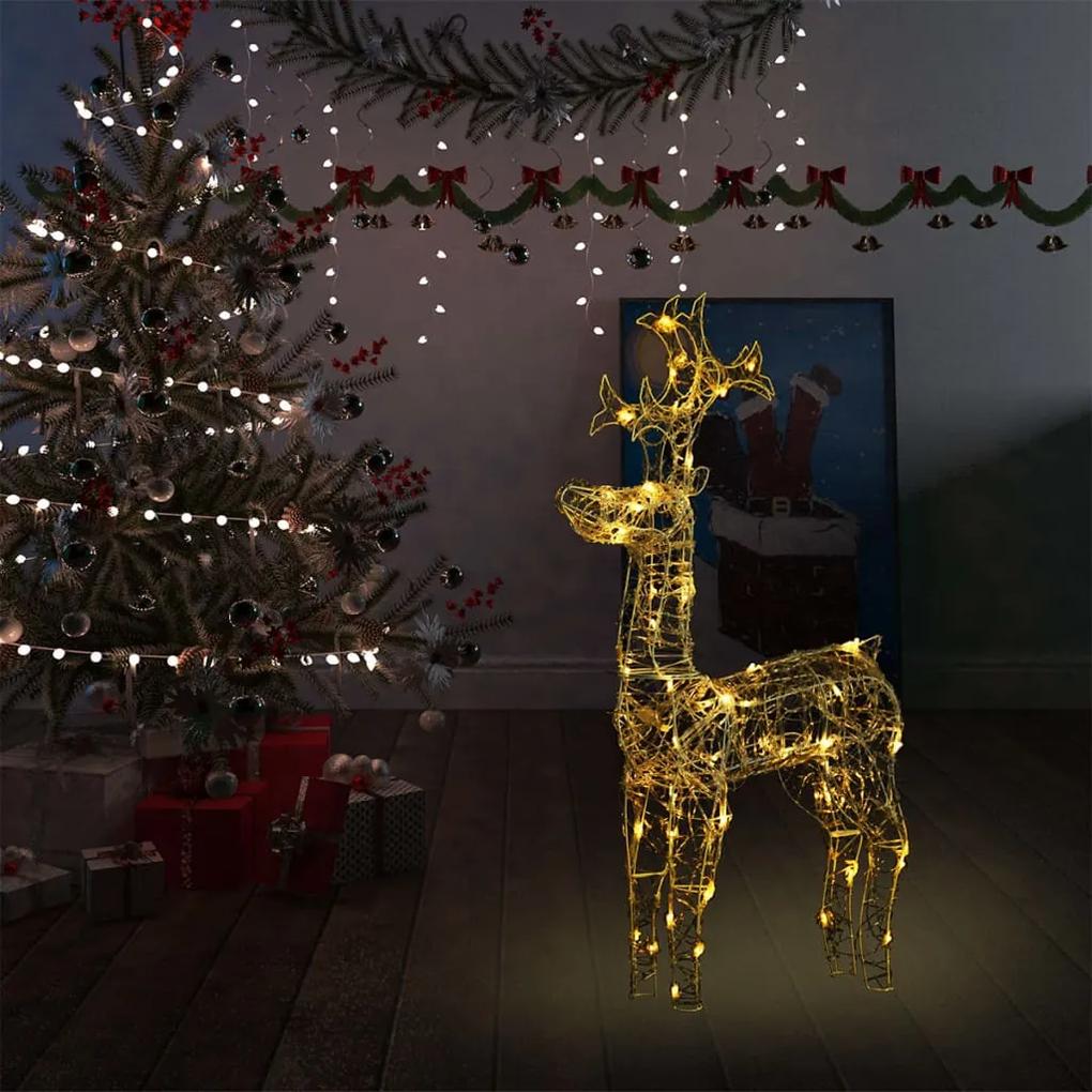 Sob vánoční dekorace 90 LED diod 60 x 16 x 100 cm akryl - Default Title