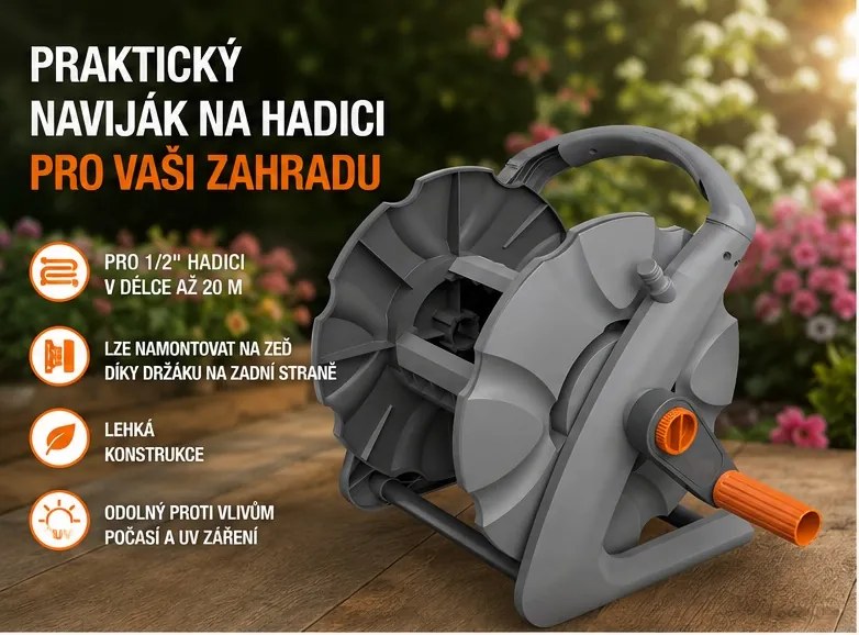 ASIST smart garden AR4NM-20 Naviják na hadici 20 m
