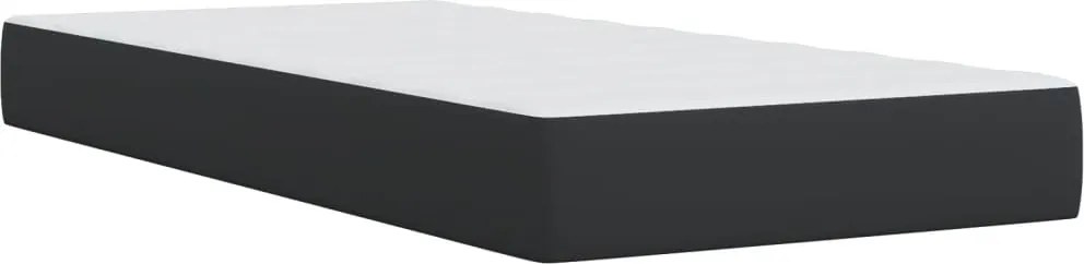Box spring postel s matrací černá 90x200 cm umělá kůže 3290704