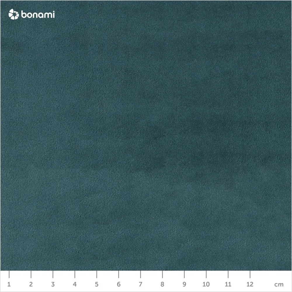 Sametová rozkládací/s úložným prostorem pohovka v petrolejové barvě 222 cm Vermont - II. jakost – Cosmopolitan Design