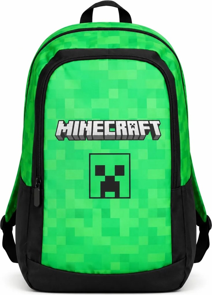 Školní batoh Minecraft Creeper – motiv Pixel Green - 12L