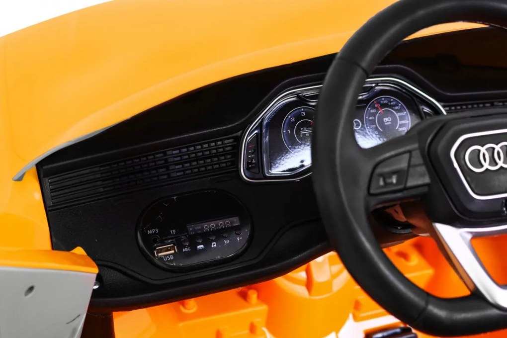 Ramiz Elektrické autíčko Audi Q8 Lift dětské SUV žluté + dálkové ovládání
