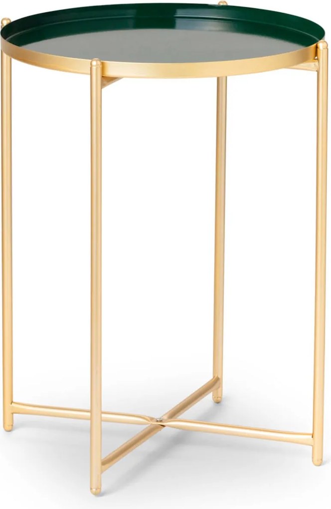 Odkládací stolek ELLA Ø 30 cm, zlatý