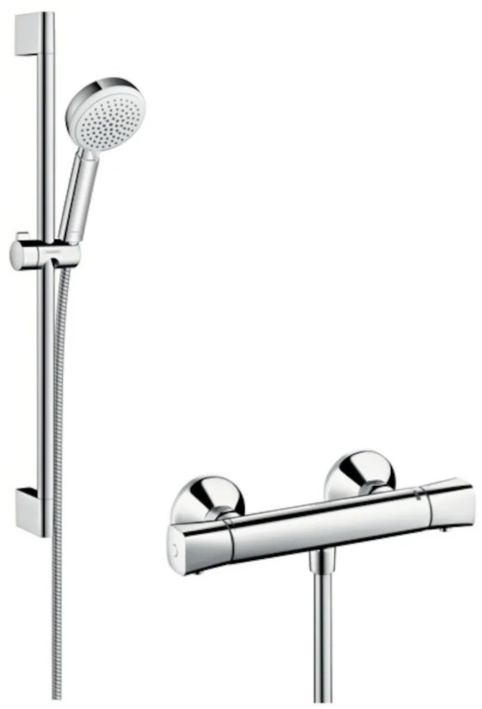 Sprchová baterie Hansgrohe Crometta 100 se sprchovým setem 150 mm bílá/chrom 27030400