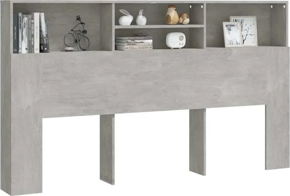 vidaXL Čelo postele s úložným prostorem 180 x 19 x 103,5 cm [811884] Barva: Černá