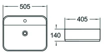 Mexen ALBA umyvadlo, 50x40 cm, bílá, 21955000
