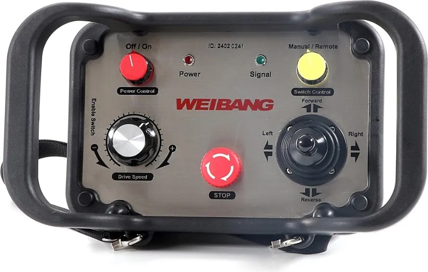 Weibang WB GT 6813-TE Cepová mulčovací - kladívková sekačka s pásovým pojezdem 68 cm, možnost dálkové ovládání