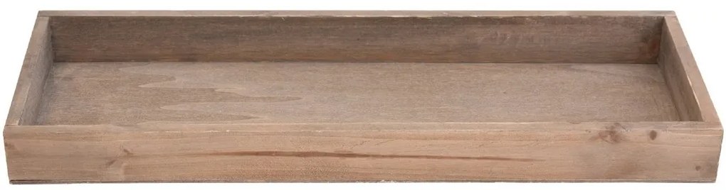 Tác dřevěný hnědý s patinou 40x14 cm