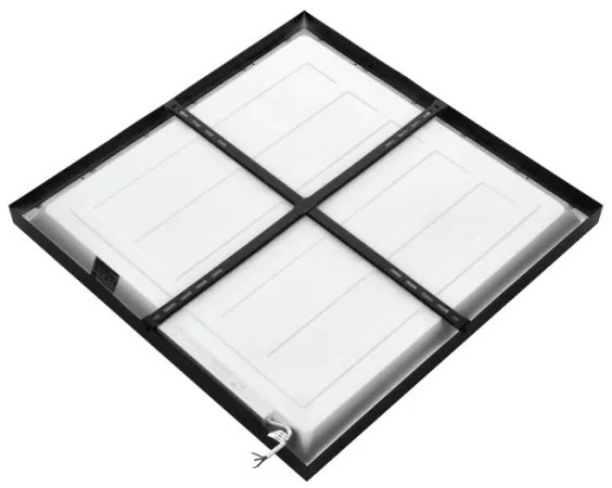 LED Přisazený panel BRISBANE LED/36W/230V 4000K 59,5x59,5 cm černá