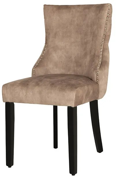 Designová židle Queen II Lví hlava béžový samet