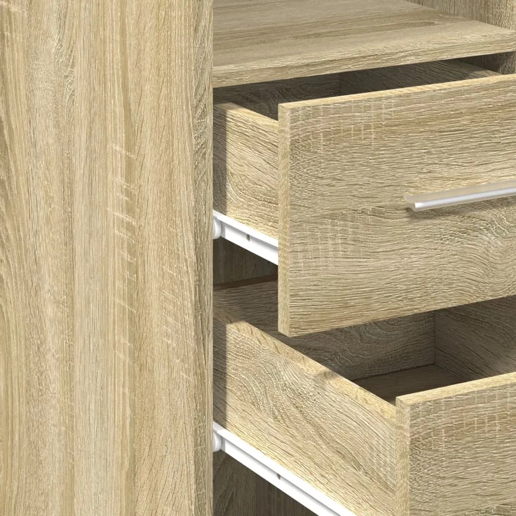 Skříň highboard dub sonoma 50 x 42,5 x 185 cm kompozitní dřevo 3281457
