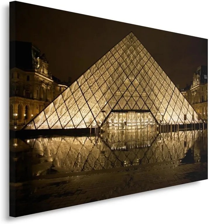 CARO Obraz na plátně - Louvre Pyramid 2 40x30 cm