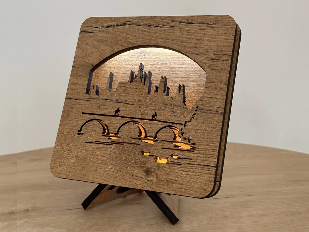 Li-Go "Hradčany" lampa 19x19cm provedení povrchu: bříza